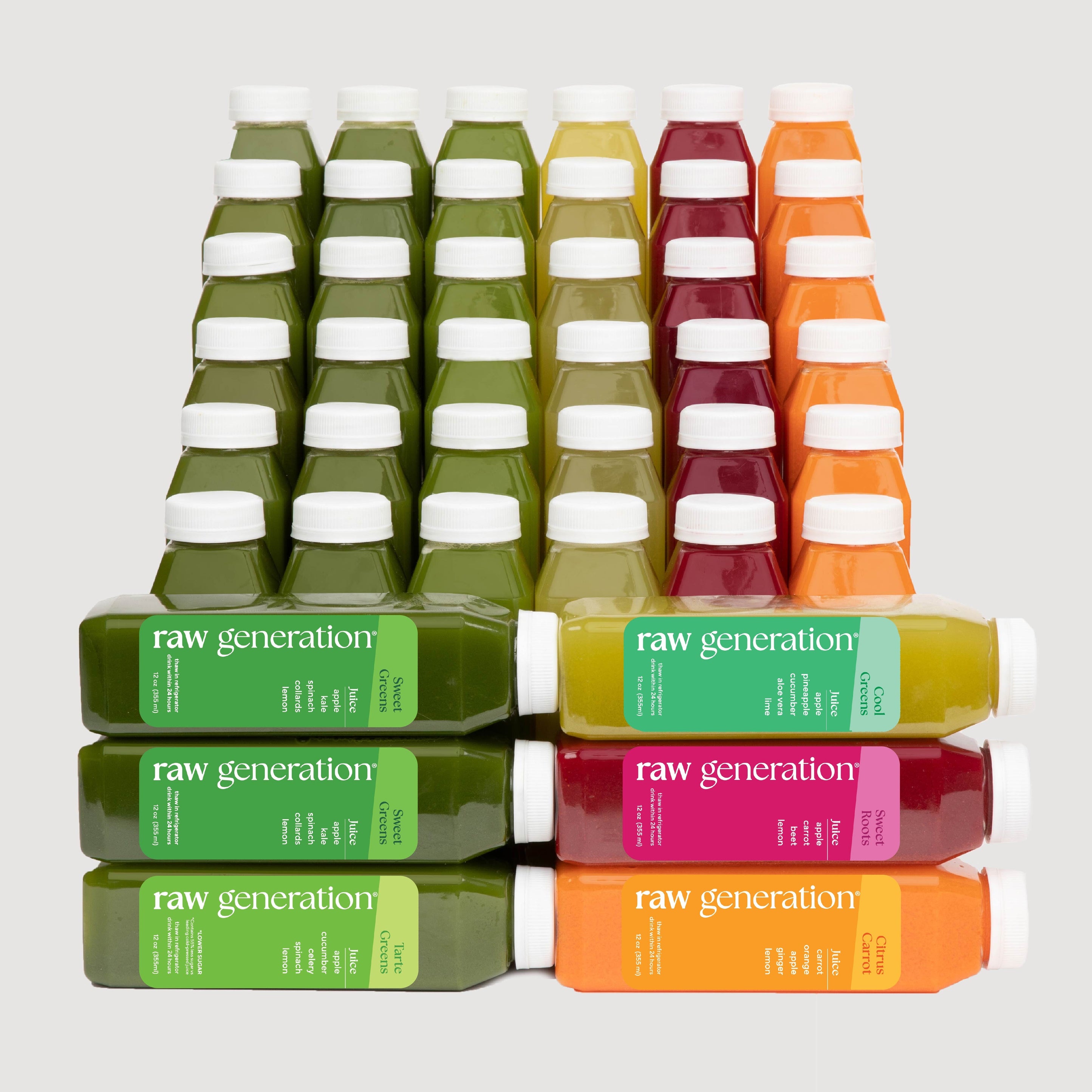 All Natural Raw Juice Cleanse - Cold-Pressed Juice | Raw Generation ...